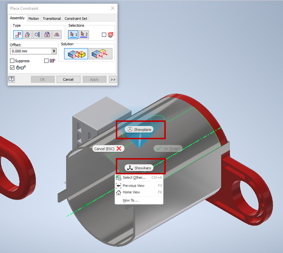 Inventor® Constrain Plane Toggle AddIn - Spirangle Technologies